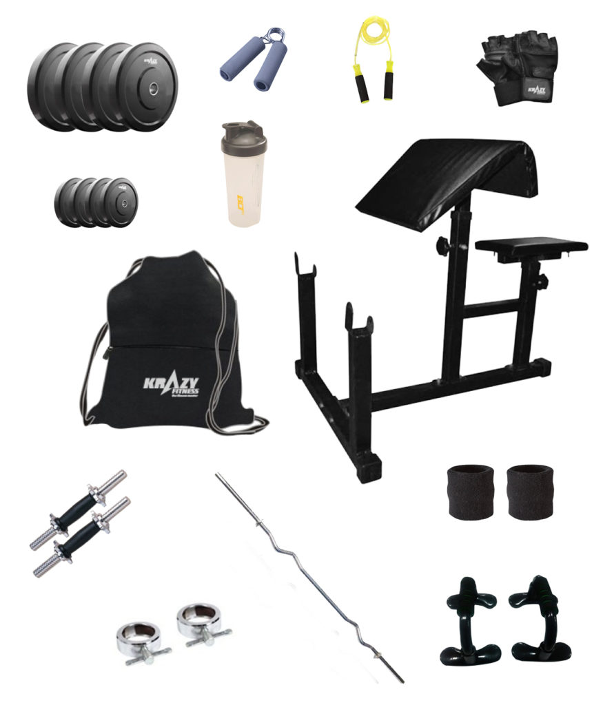 Krazy 30 kg home gym set Hammer – blt