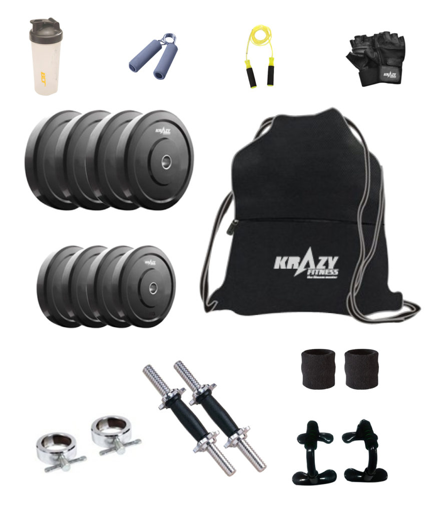 Krazy 32 kg home gym set Pro-2 – blt