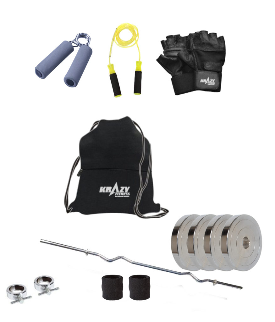 Krazy 12 kg home gym set Plus-S – blt
