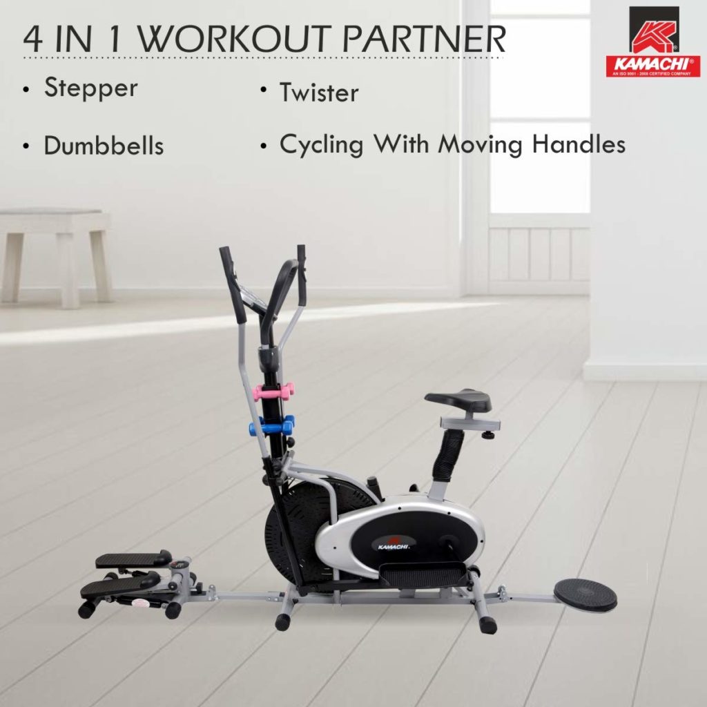 KAMACHI OB-330 Elliptical Orbitrack Bike (4 in 1) with Stepper, Twister ...